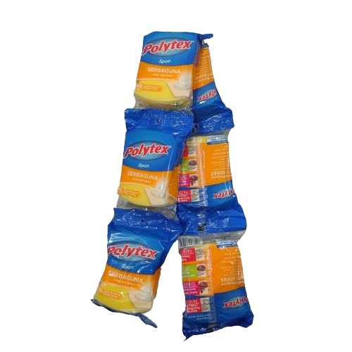 Jual POLYTEX SPON CUCI PIRING SPON SERBAGUNA isi 6 Pcs | Shopee Indonesia