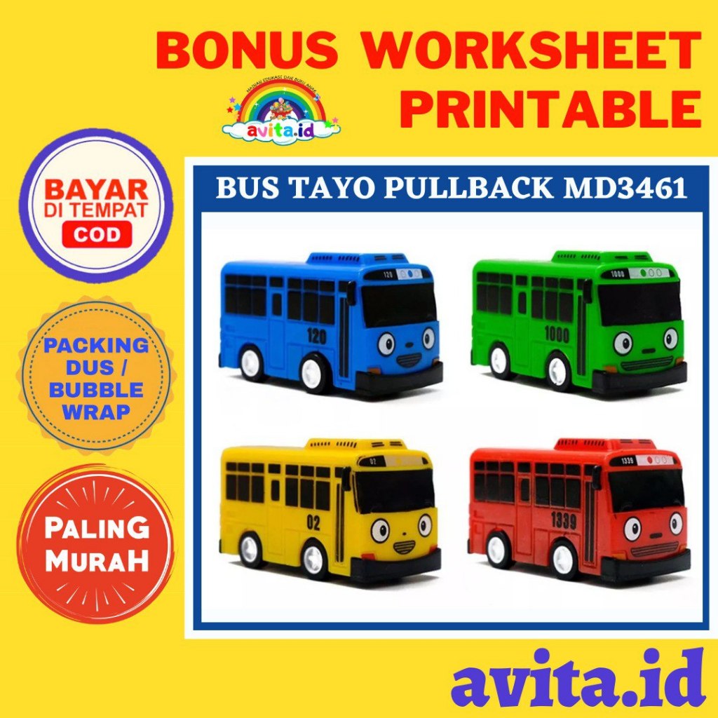 Jual avita.id Mainan mobil TAYO SLIDING DOOR the little bus / mobil ...