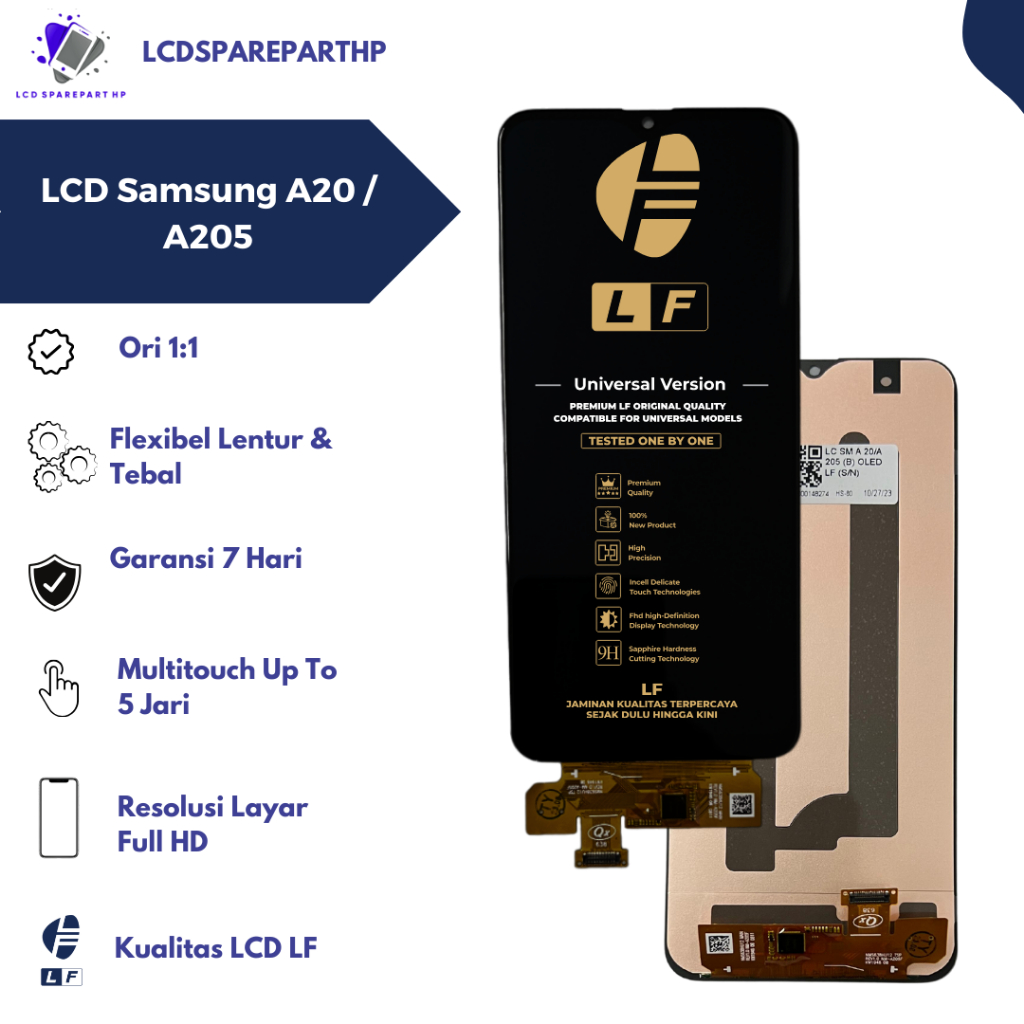 Jual LCD SAMSUNG A20 / A205 FULLSET TOUCHSCREEN | Shopee Indonesia