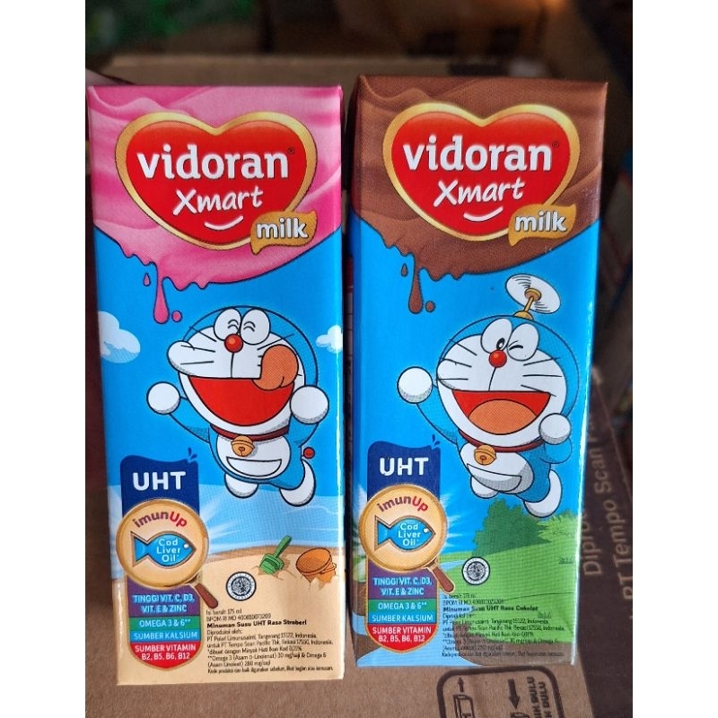 Jual Susu Uht Vidoran Xmart 175 Ml Rasa Cokelat Strawberry × 4 Pcs