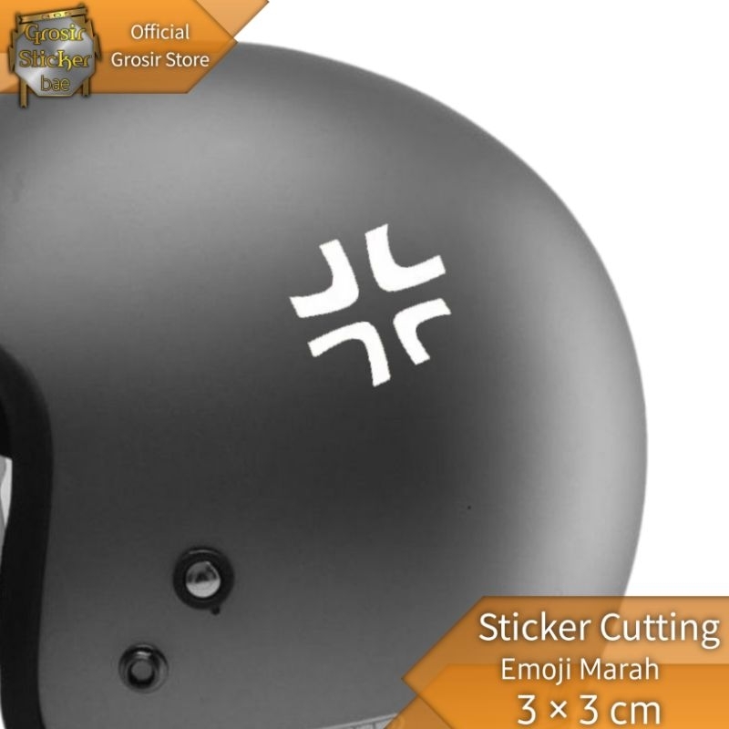 Jual Sticker Marah Emote Angry stiker anime untuk motor helm | Shopee ...