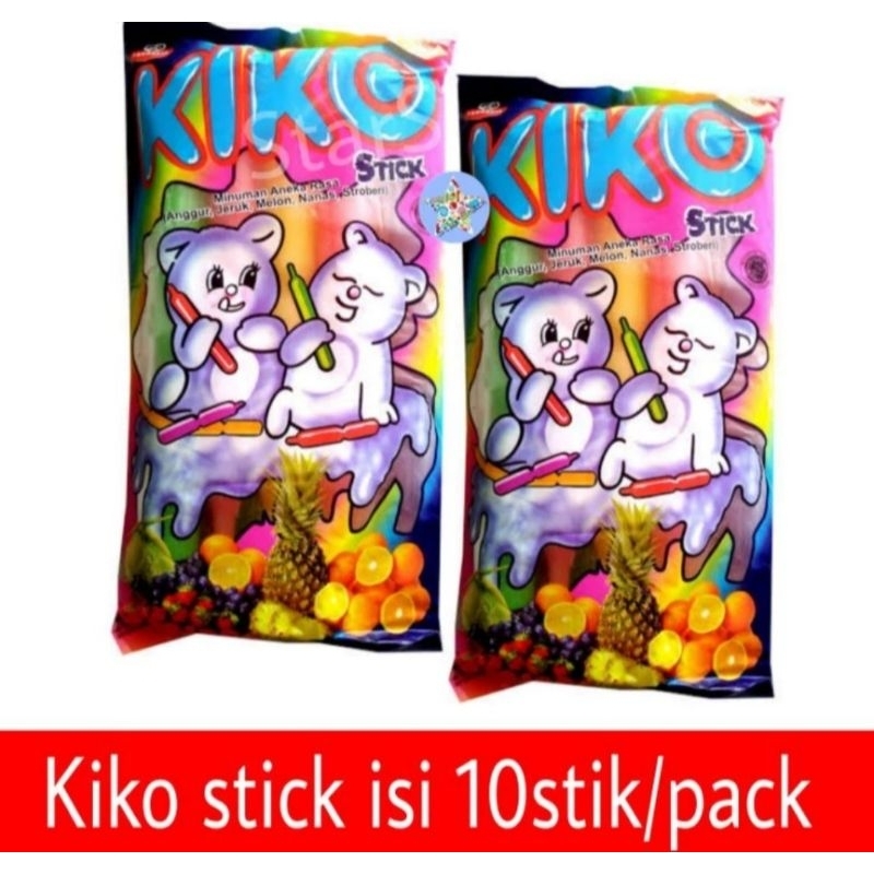 Jual KIKO MINUMAN ES STIK ANEKA RASA BUAH ISI 10 PCS x 50Ml | Shopee ...