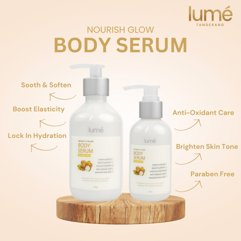 Jual LUME Nourish Glow Body Serum Lotion+Niacinamide With Shea Butter ...