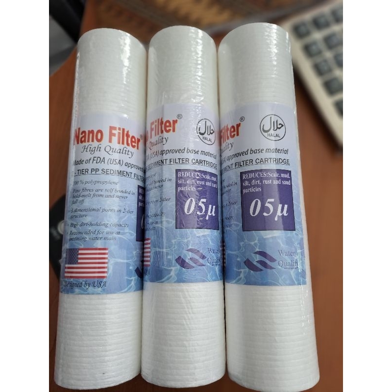 Jual Filter Air Depot Isi Ulang Spon 10 in ori nano filter ukuran 05 ...