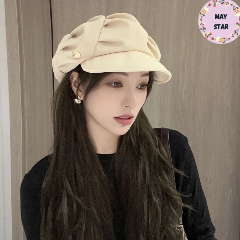 Jual may star Topi Beret Desain Octagonal Gaya Retro Jepang s24 ...
