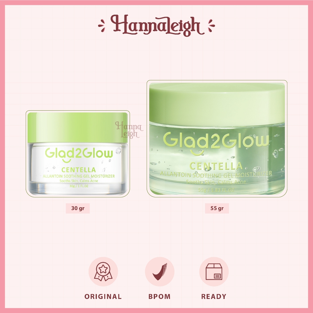 Jual GLAD2GLOW - G2G Centella Allantoin Soothing Moisturizer Gel Repair ...