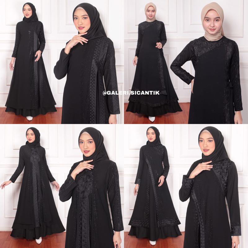Jual Gamis Abaya Hitam Turkey Gamis Dress Arab Terbaru - Abaya Turkey ...