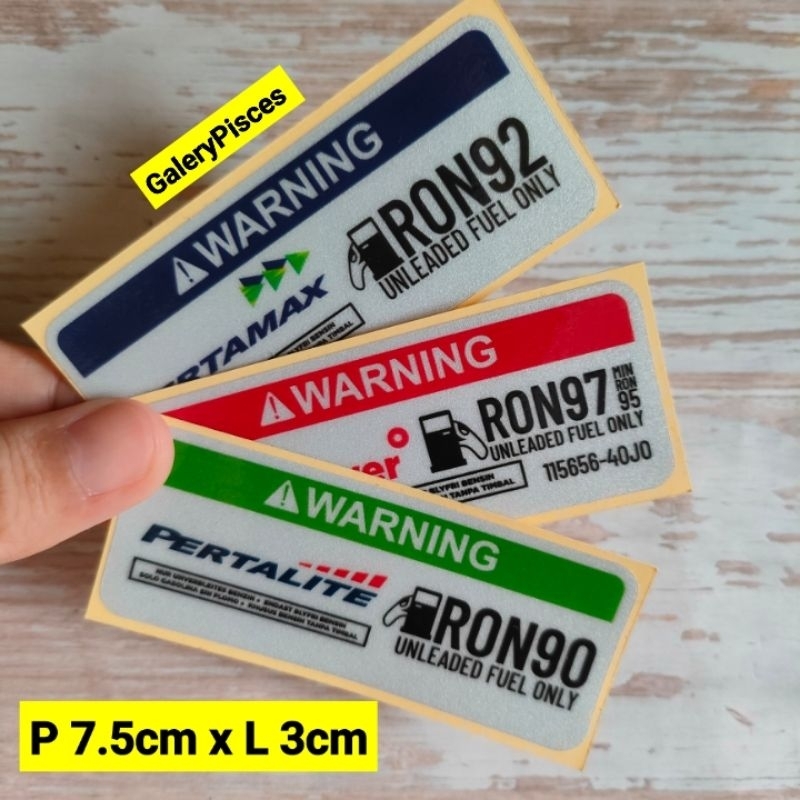 Jual stiker warning bensin pertalite pertamax shell stiker motor | Shopee Indonesia