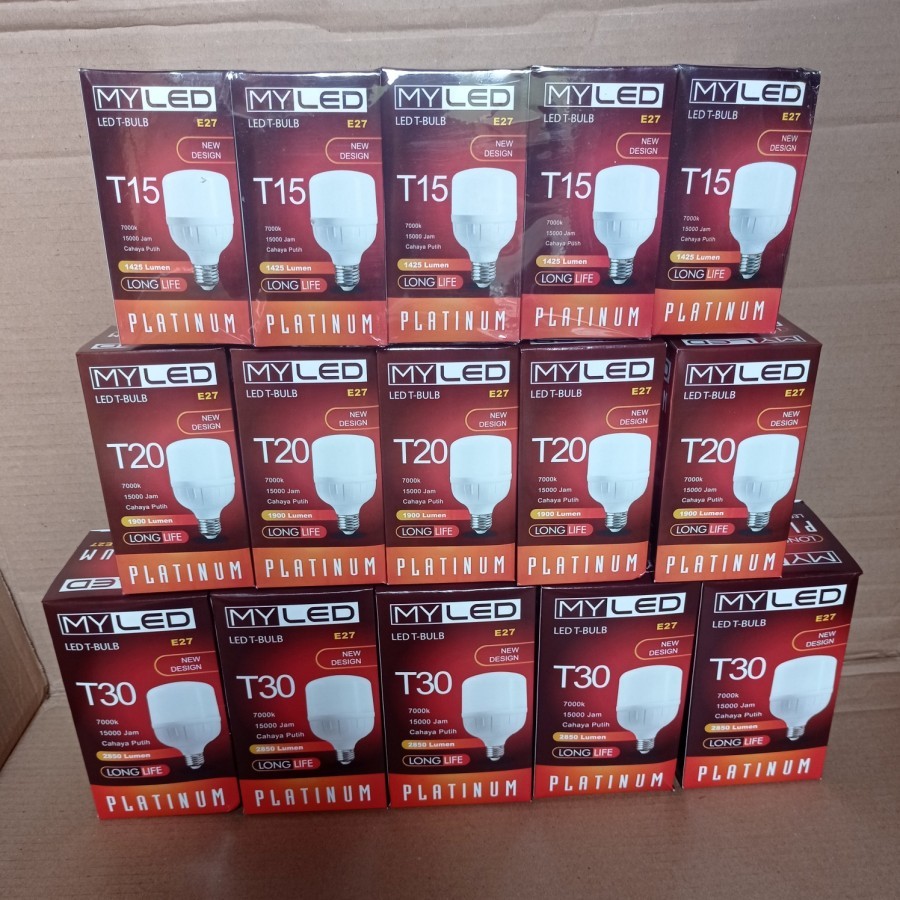 Jual Lampu LED Murah Bohlam LED MYLed PLATINUM Cahaya Putih PAKET 10PCS | Shopee Indonesia