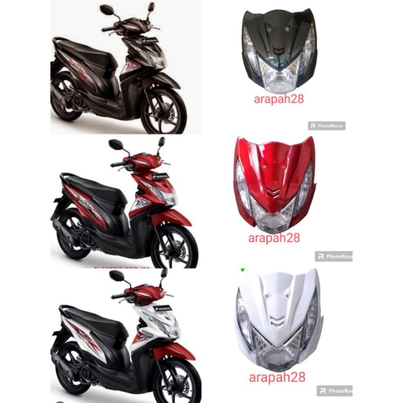 Jual Full Set Cover Tameng Body Depan + Reflektor+Lampu sen Beat fi ...