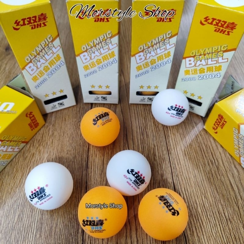 Jual Bola Tenis Meja Bola Pingpong DHS Bintang 3 Isi 3 Bola | Shopee Indonesia