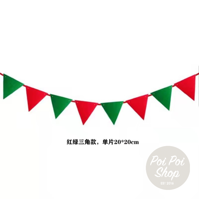 Jual Garland Natal 3M Merry Christmas Dekorasi Banner Natal Grosir ...