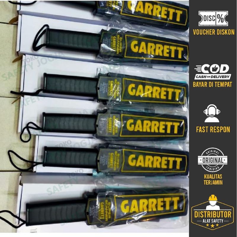 Jual Garet Super Scanner TERMASUK BATTERY Metal Detector Security ...