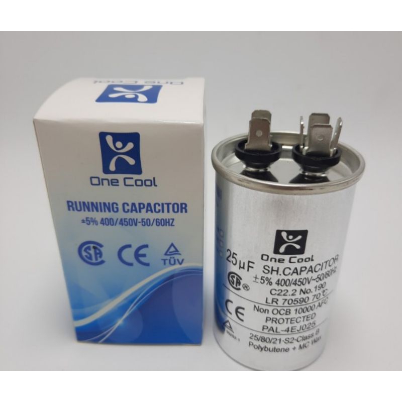 Jual CAPASITOR AC KAPASITOR AC 15 UF 20 UF 25 UF 30 UF 35 UF 45 UF 50 UF 60 UF 400 VOLT ONE COOL ...