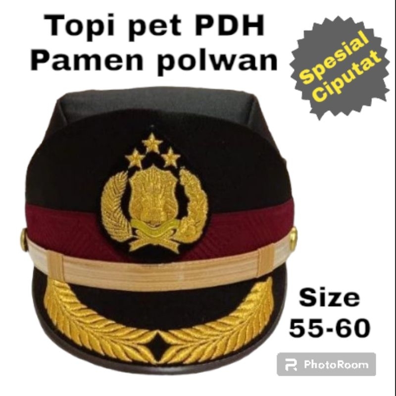 Jual topi pet PDH POLWAN PAMEN, PET PDH POLWAN PAMEN merek ciputat ...