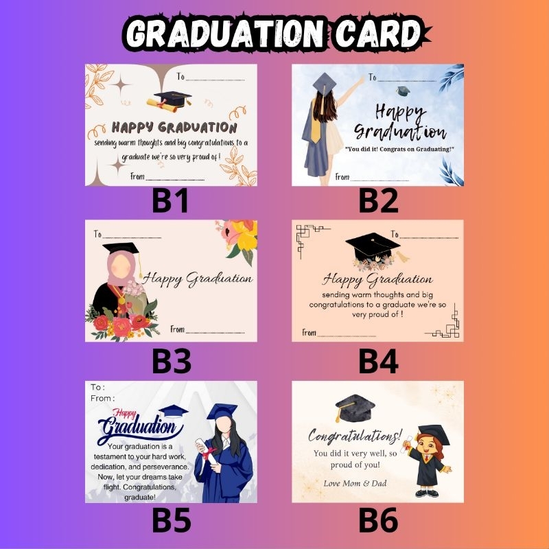 Jual KARTU UCAPAN WISUDA/KELULUSAN/GRADUATION CARD | Shopee Indonesia