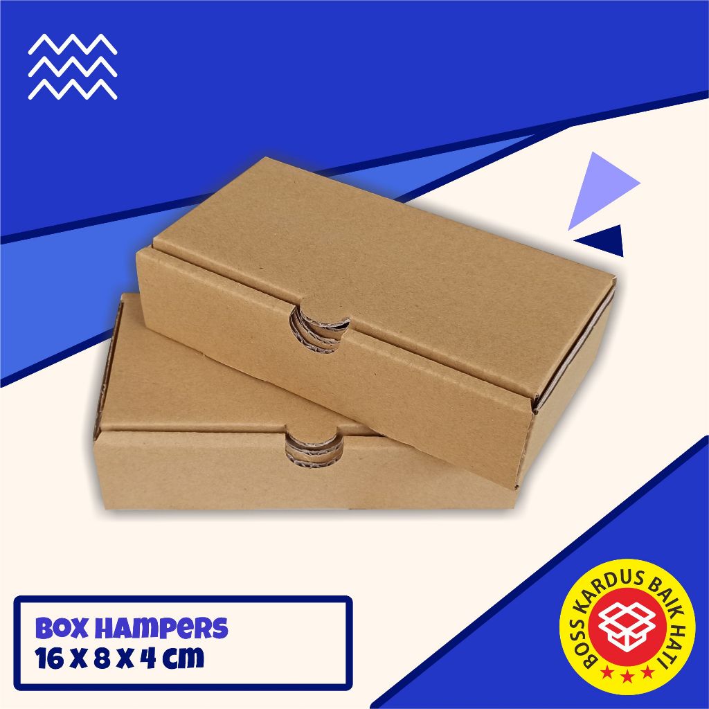 Jual Kardus Box Hampers Die Cut ukuran 16x8x4 cm | Shopee Indonesia