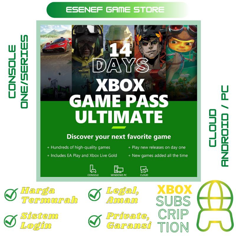Jual [KHUSUS ID BARU] 14 Hari Xbox Game Pass Ultimate For Xbox One ...