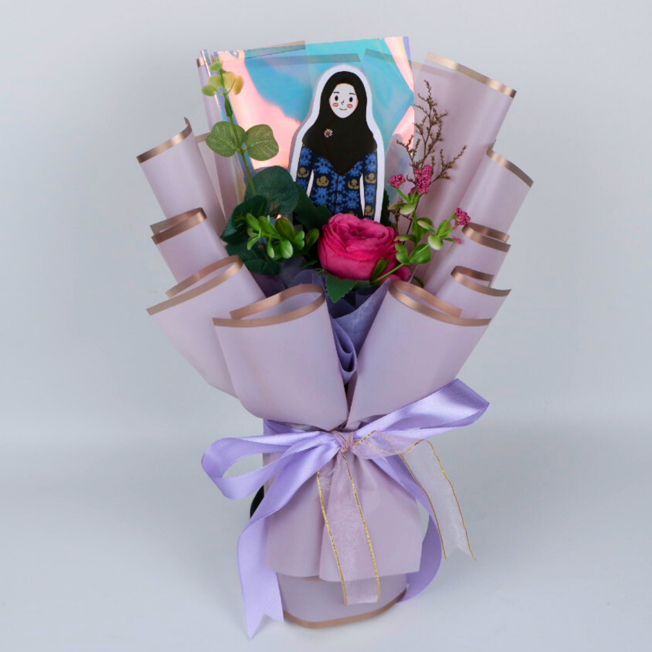 Jual SINGLE ROSE BUKET | BUKET HARI GURU | BUKET BUNGA | BUKET WISUDA ...