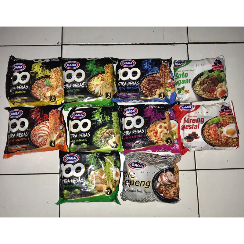 Jual MIE INSTANT GAGA 100 ADA 10 VARIAN | Shopee Indonesia
