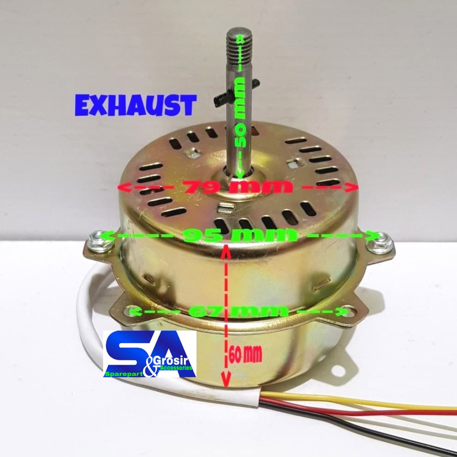 Jual Dinamo Kipas EXHAUST Fan MULTI - Motor Kipas Angin Exhaust RRT ...