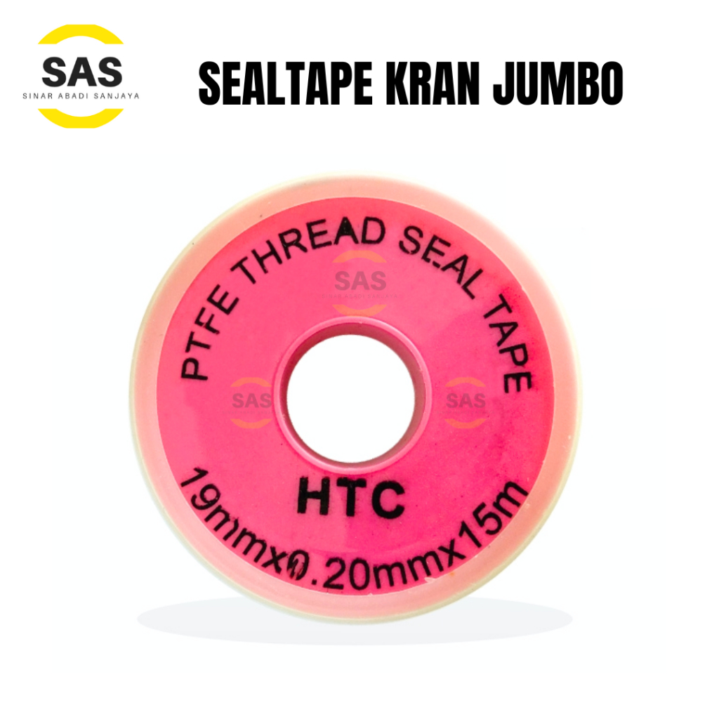 Jual [SAS] Seal Tape Jumbo / Isolasi Kran Jumbo Ukuran 19mmx 15m ...