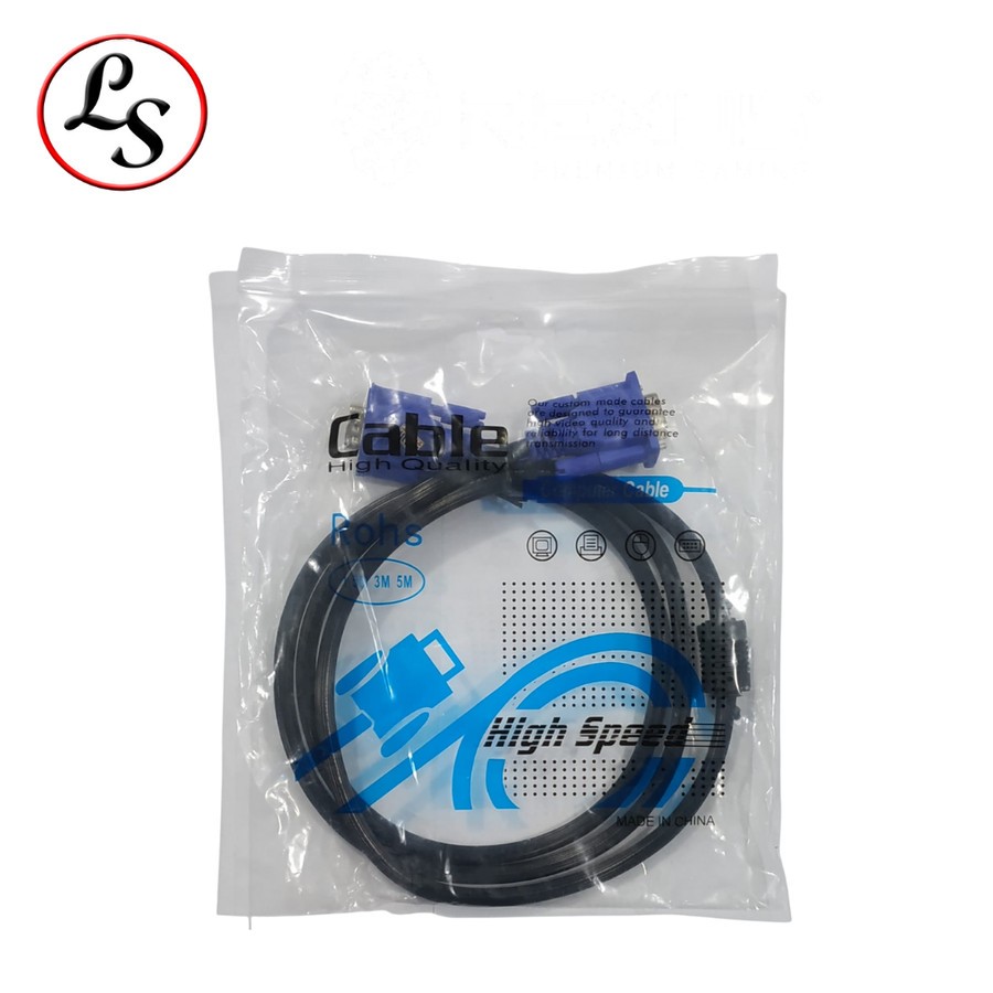 Jual KABEL VGA TO VGA 1,5m 3m 5m 10m 15m 20m Kualitas Original Asli Awet | Shopee Indonesia
