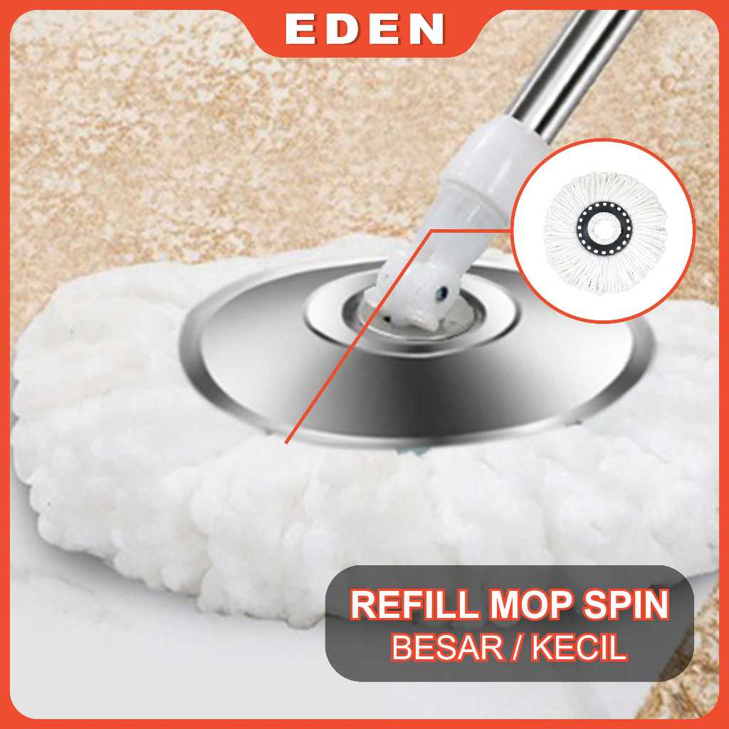 Jual Refill Kain Pel Lantai Spin Mop Bulat / Refill Microfiber Super ...
