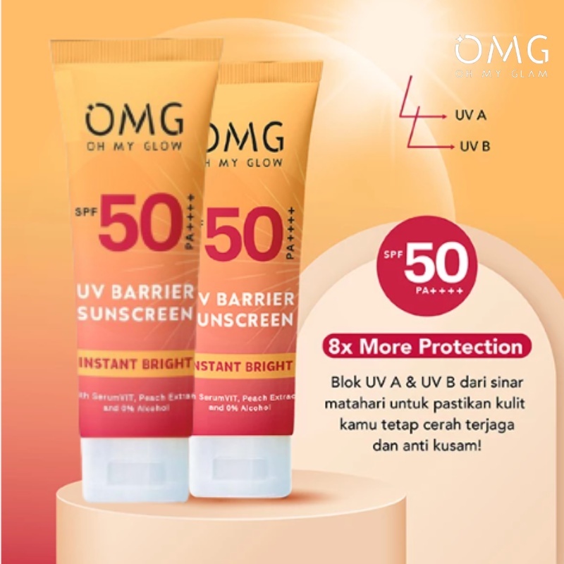Jual OMG SUNSCREEN SPF 50 PA++++ | Sunblock Wajah 25ml | Shopee Indonesia