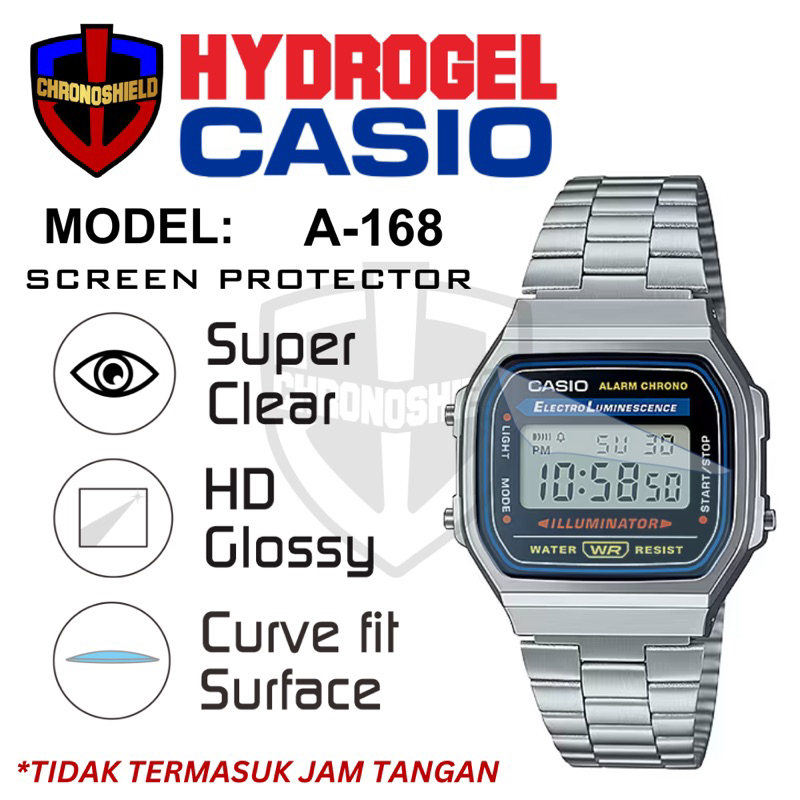 Jual Antigores Jam Tangan Casio A168 A 168 Hydrogel | Shopee Indonesia