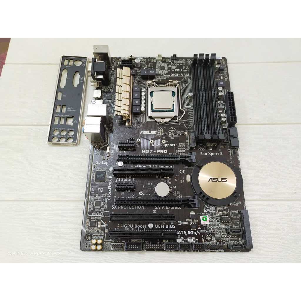 Jual paket motherboard H97 atx support ssd m.2 processor i7 4770 LGA ...