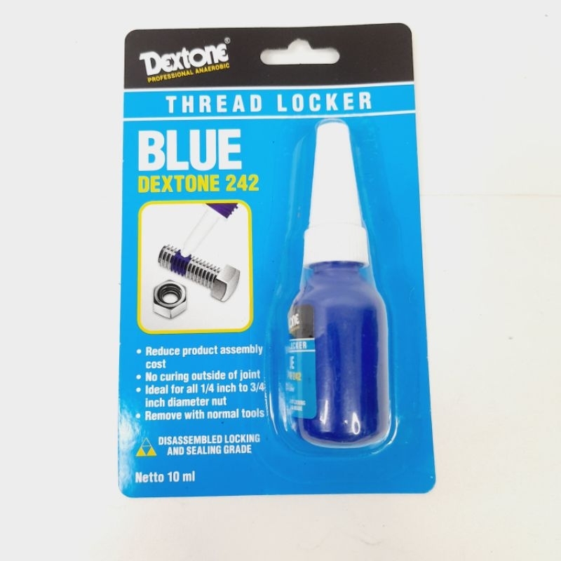 Jual Lem Baut Thread Locker 242 Blue Biru DEXTONE 10 ML | Shopee Indonesia