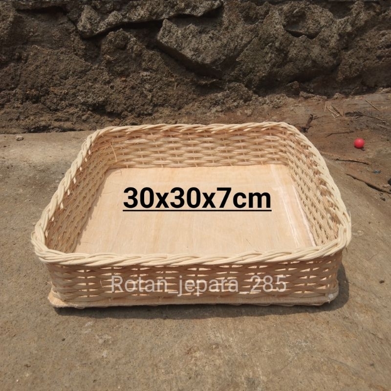 Jual Keranjang Parcel Rotan 30x30x7cm | Shopee Indonesia
