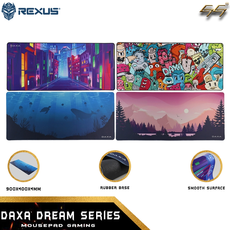 Jual Rexus Daxa Dream Series Mousepad Gaming Deskmat | Shopee Indonesia