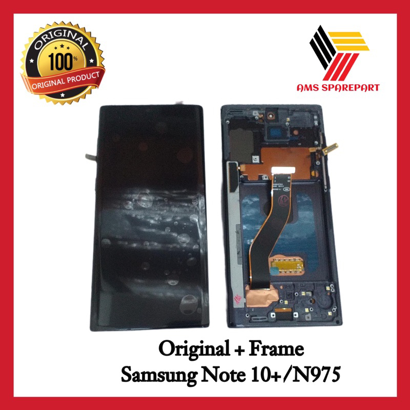 Jual LCD Samsung Note 10 PLUS/N975 Fullset Touchscreen + Frame Original | Shopee Indonesia