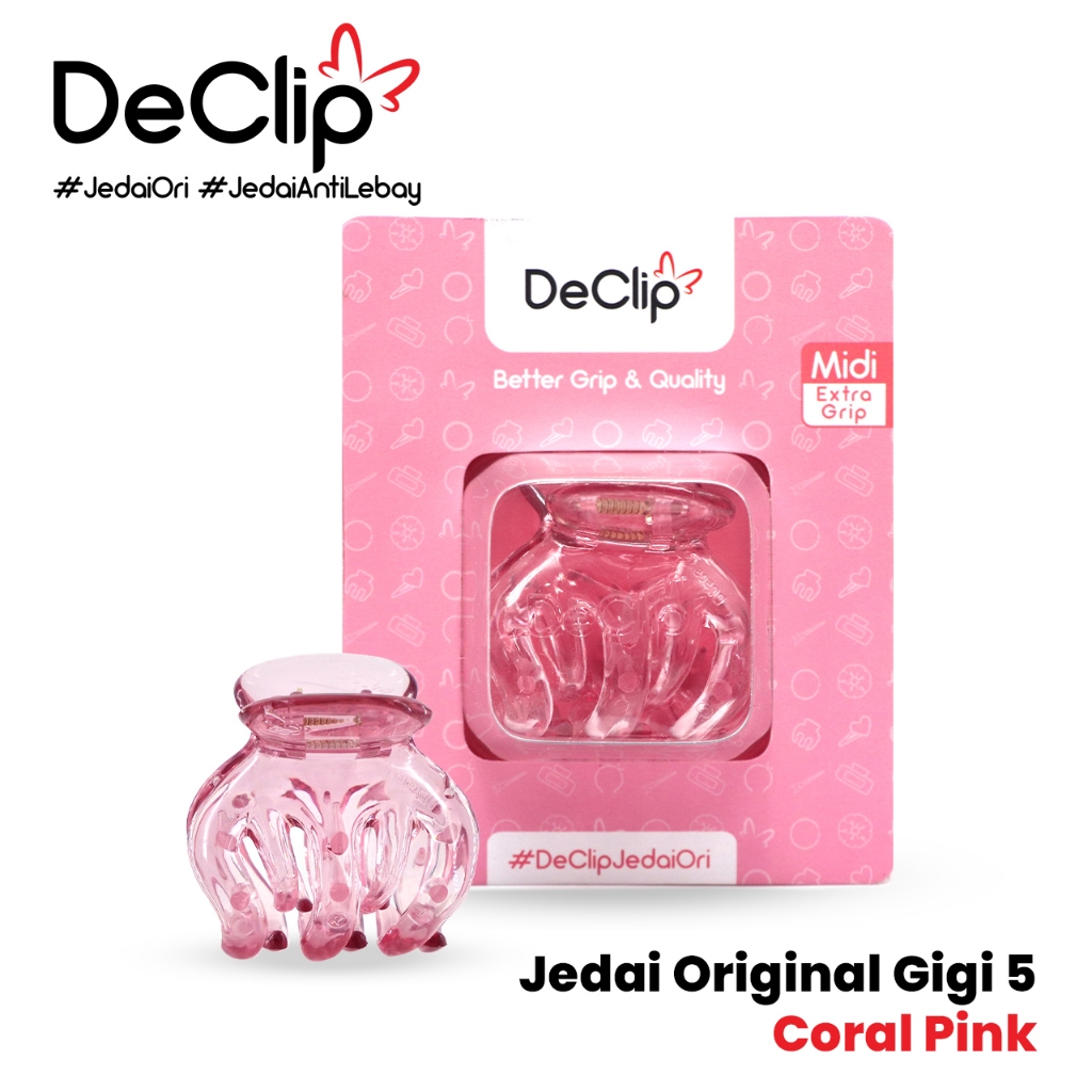 Jual Jedai Bangkok Declip Original Gigi 5 ukuran 5cm Warna Transparan | Shopee Indonesia