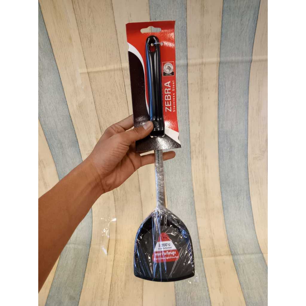 Jual ZEBRA Turner Spatula SODET Nylon LONG HANDLE 37cm 104110 | Shopee ...
