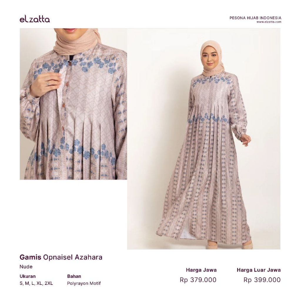 Jual NEW COLLECTION ELZATTA GAMIS OPNAISEL AZAHARA | Shopee Indonesia