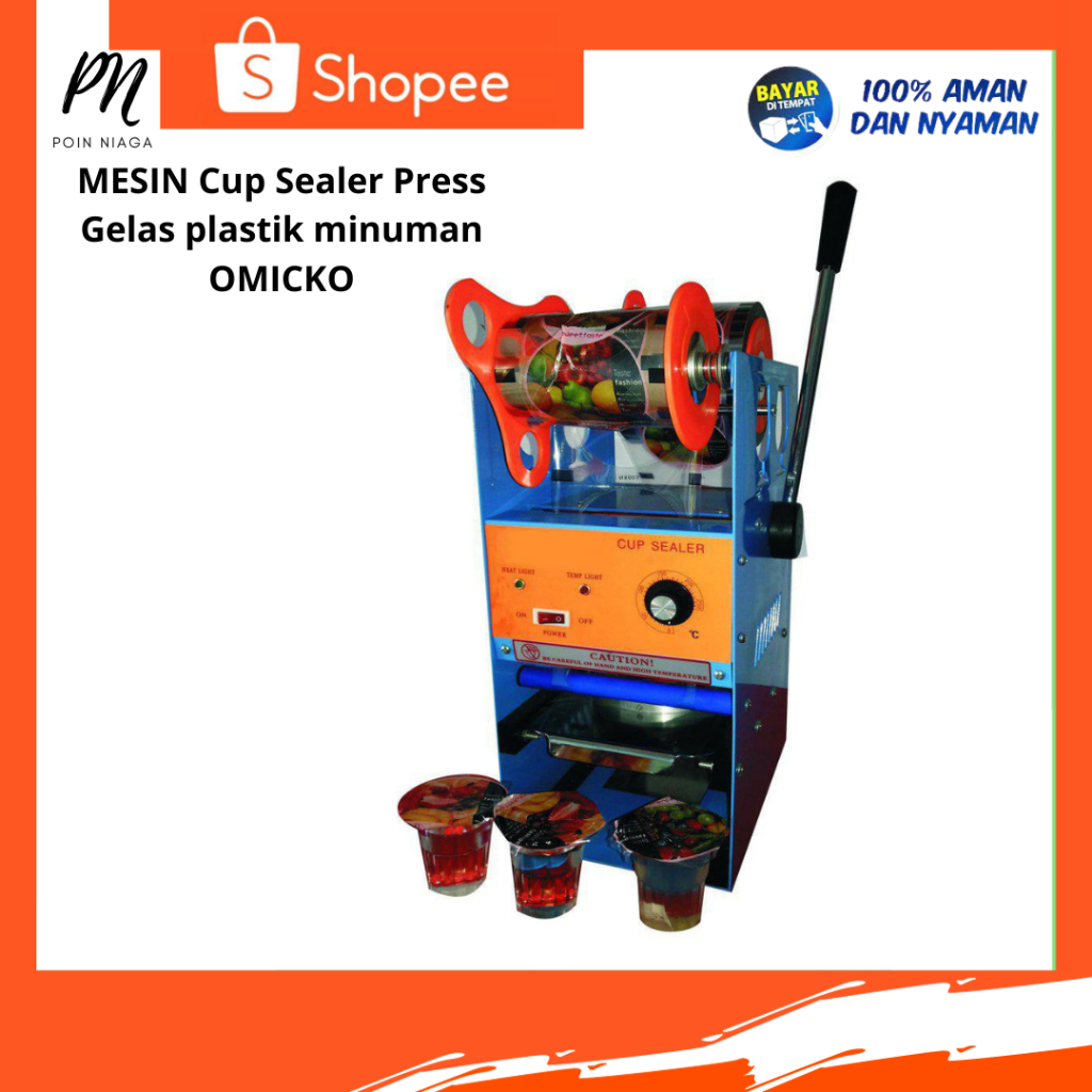 Jual MESIN Cup Sealer Press Gelas plastik minuman OMICKO | Shopee Indonesia