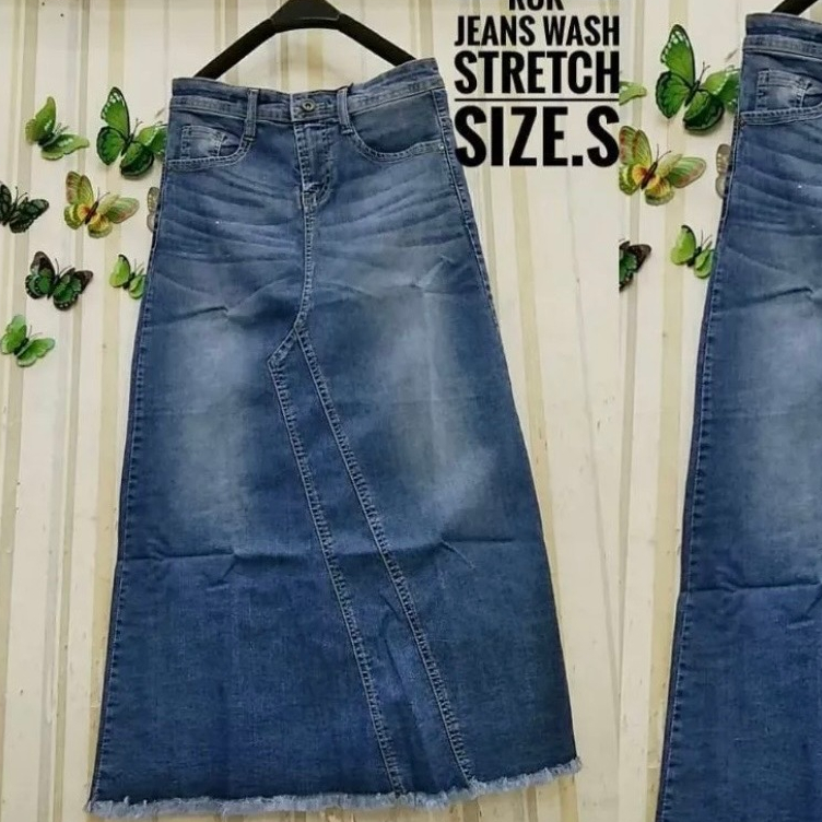 Jual ROK JEANS SPAN // ROK JEANS SCTRET // ROK JEANS TERBARU 2023 ...