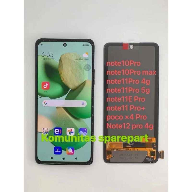Jual LCD TOUCHSCREEN REDMI NOTE 10 PRO Original | Shopee Indonesia