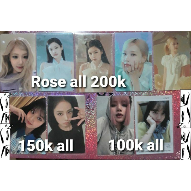 Jual PC PHOTOCARD BLACKPINK JISOO JENNIE ROSE LISA WEVERSE GLOBAL ME BPTG COLLECTION POB 0327 ...