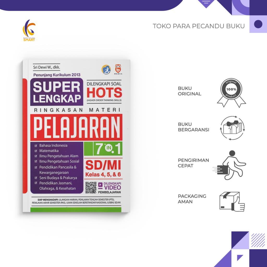 Jual Buku Pendidikan - Super Lengkap Pelajaran 7 In 1 HOTS untuk SD/MI ...