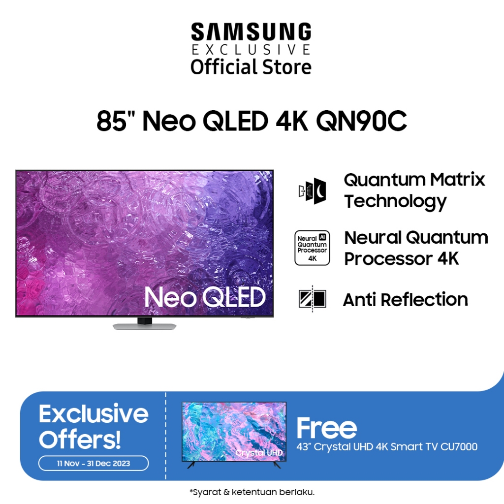 Jual Samsung Smart TV Neo QLED 4K QN90C | Shopee Indonesia