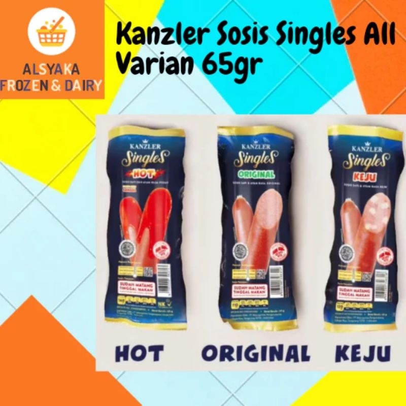 Jual Kanzler Sosis Singles All Varian 65gr (1 dus isi 12) | Shopee ...