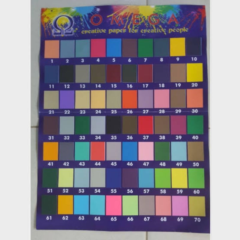 Jual kertas cover omega foil / soft cover omega foil / kertas karton ...