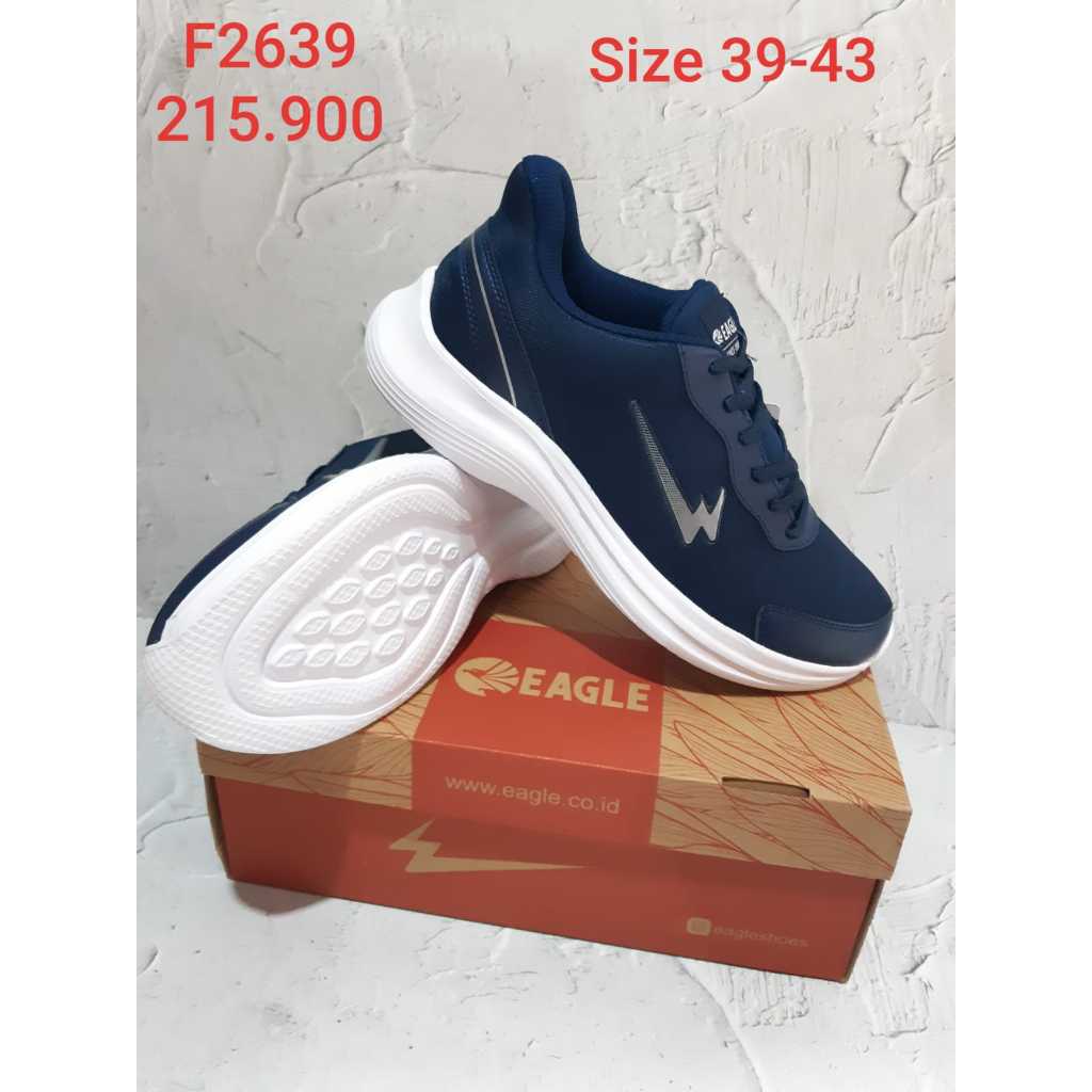 Jual SEPATU PRIA WARNA BIRU TUA/PUTIH ORIGINAL EAGLE ART.ALASKA - F2639 ...