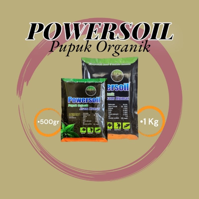 Jual POWERSOIL 1KG Pupuk Organik Asam Humat Pembenah tanah (Humic Acid 60%) | Shopee Indonesia
