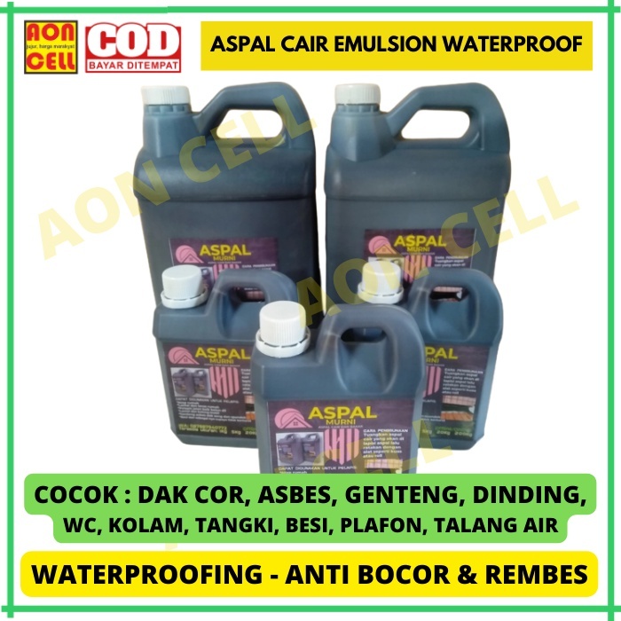 Jual aspal cair 5kg 5liter waterproofing anti bocor anti rembes anti ...