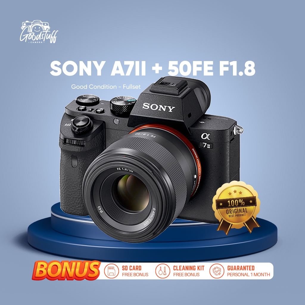 Jual PROMO KAMERA SONY A7II LENSA 50MM FE F1.8 MURAH LIKE NEW BERGARANSI TERJAMIN BANYAK BONUS ...